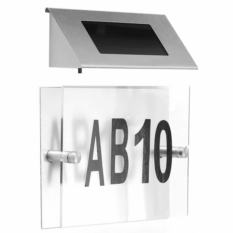 Best Solar Door Numbers for 2025 - Illuminated Door Numbers with Solar ...
