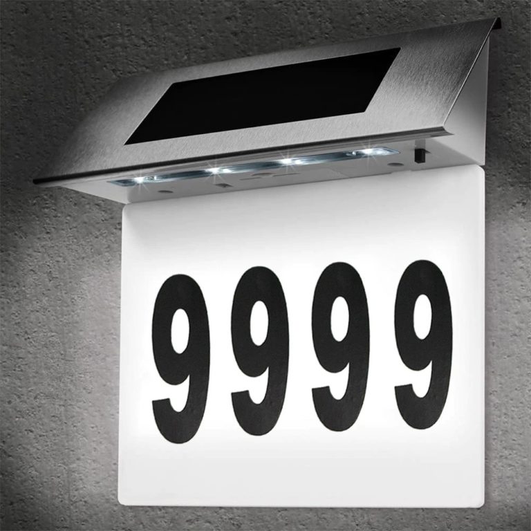 Best Solar Door Numbers for 2025 - Illuminated Door Numbers with Solar ...